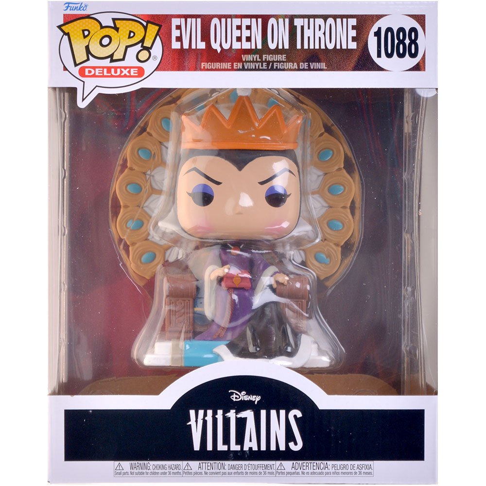 Фигурка Funko POP! Deluxe. Disney. Villains: Evil Queen on Throne ...