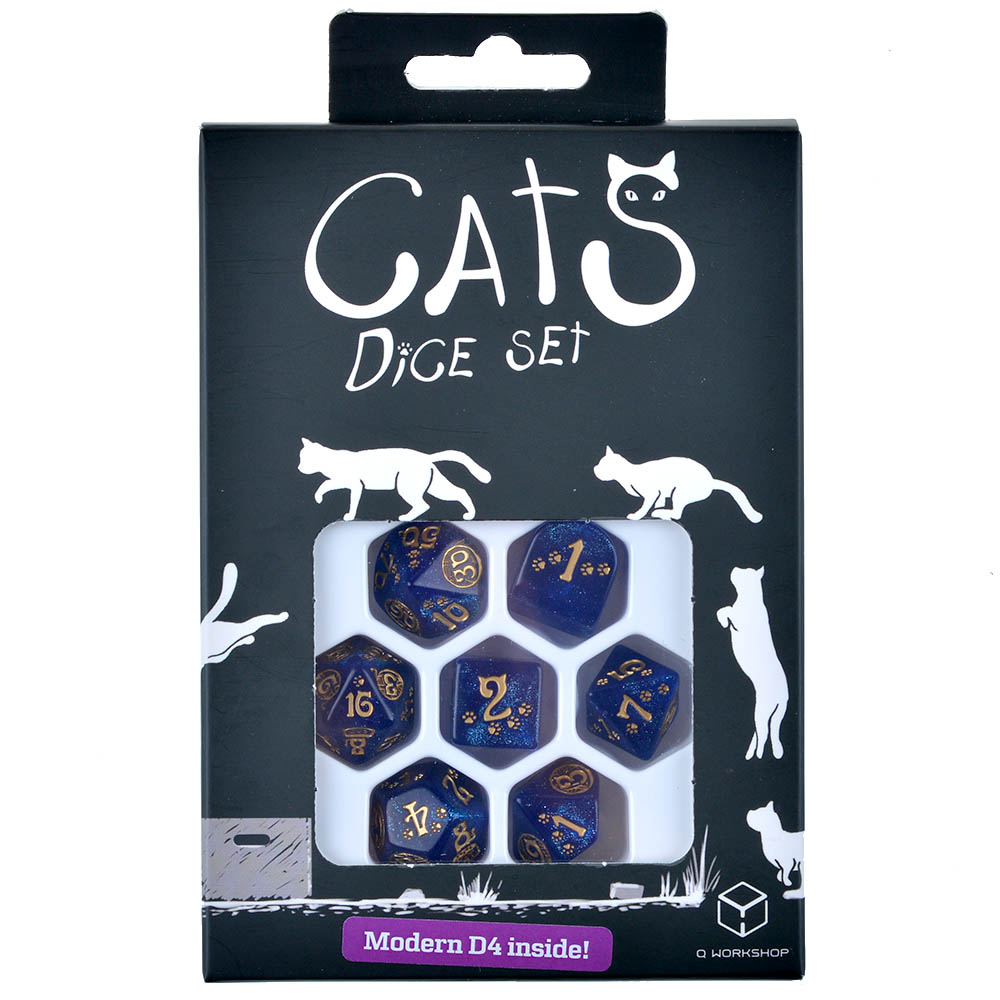 Набор кубиков Cats Modern Dice Set: Meowster, 7 шт.